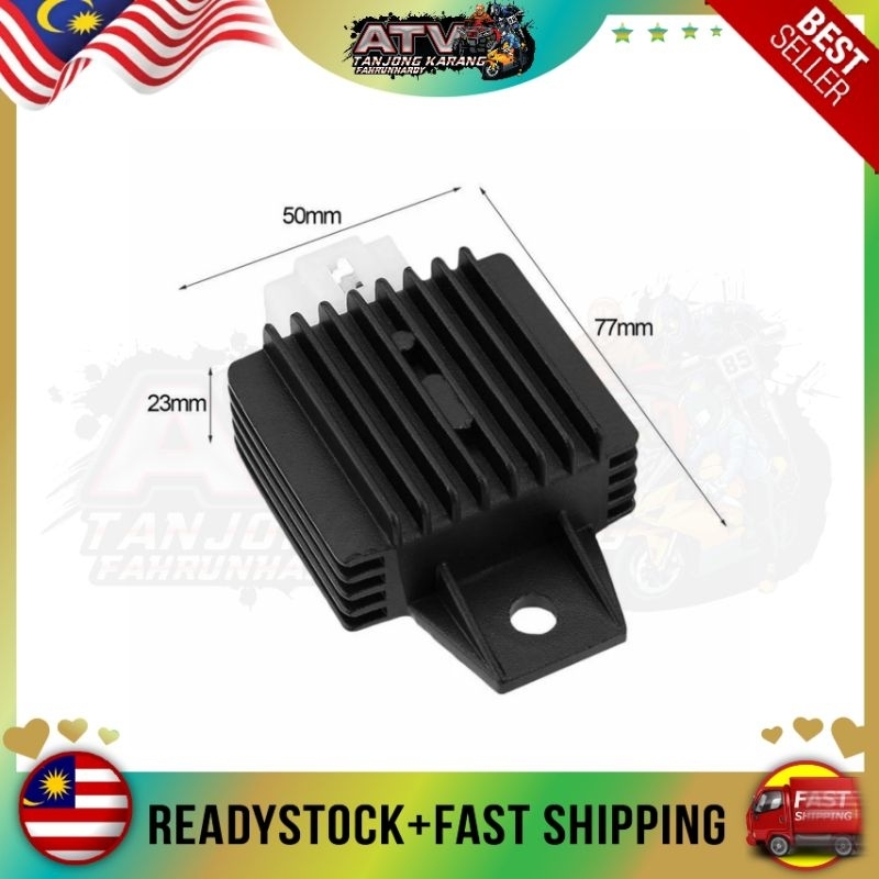 -A0066-Rectifier Regulator katab 12v 4 pin for atv motocross 110cc ...