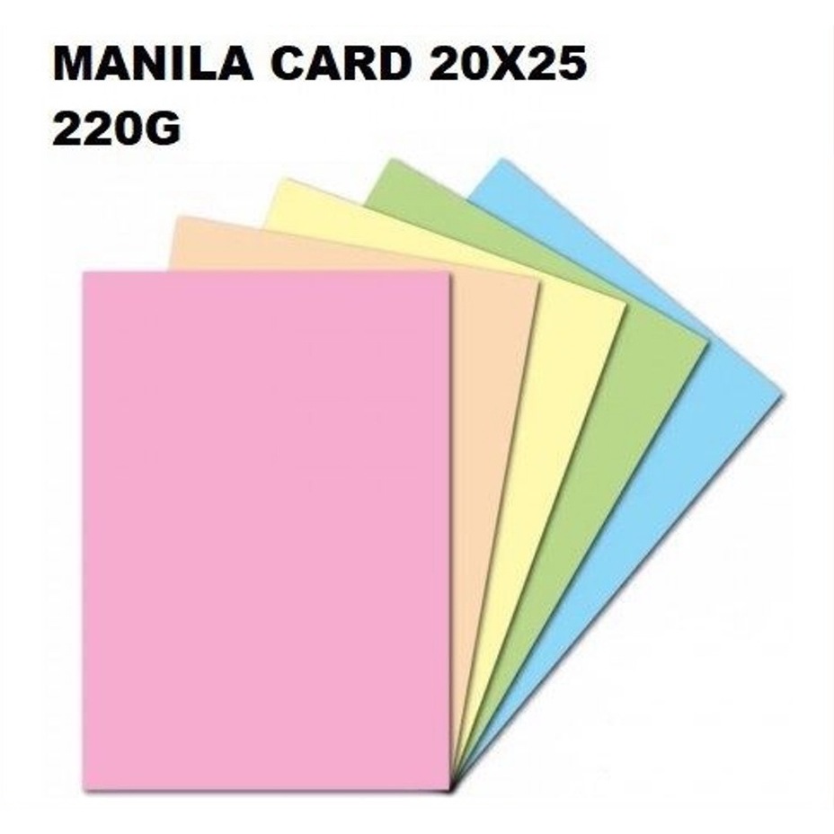 20" x 25" MANILA CARD 220GSM KAD MANILA (PRICE FOR 12PCS)- ASSORTED COLOUR | Shopee Malaysia