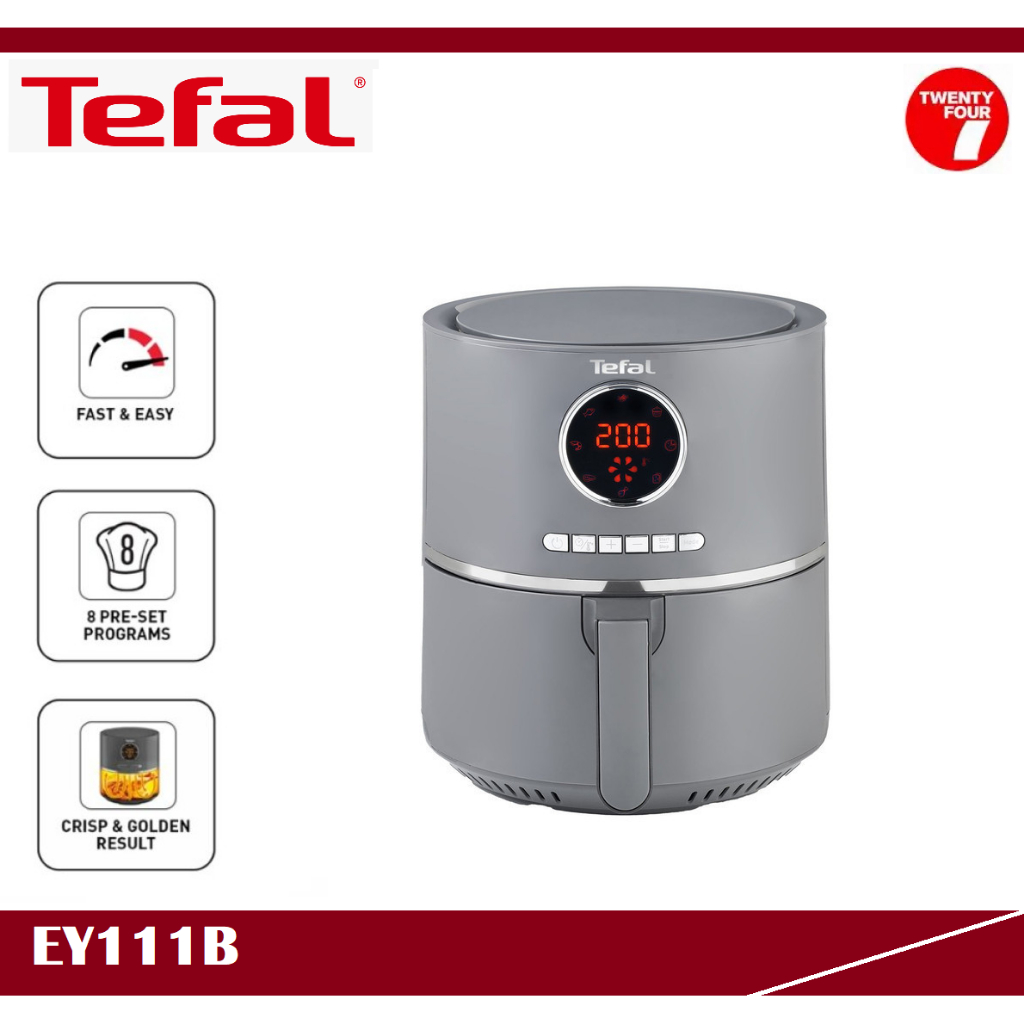 TEFAL Ultra Fry Healthy Air Fryer EY111B40 (air fryer/ airfryer/ penggoreng udara) EY111B ...
