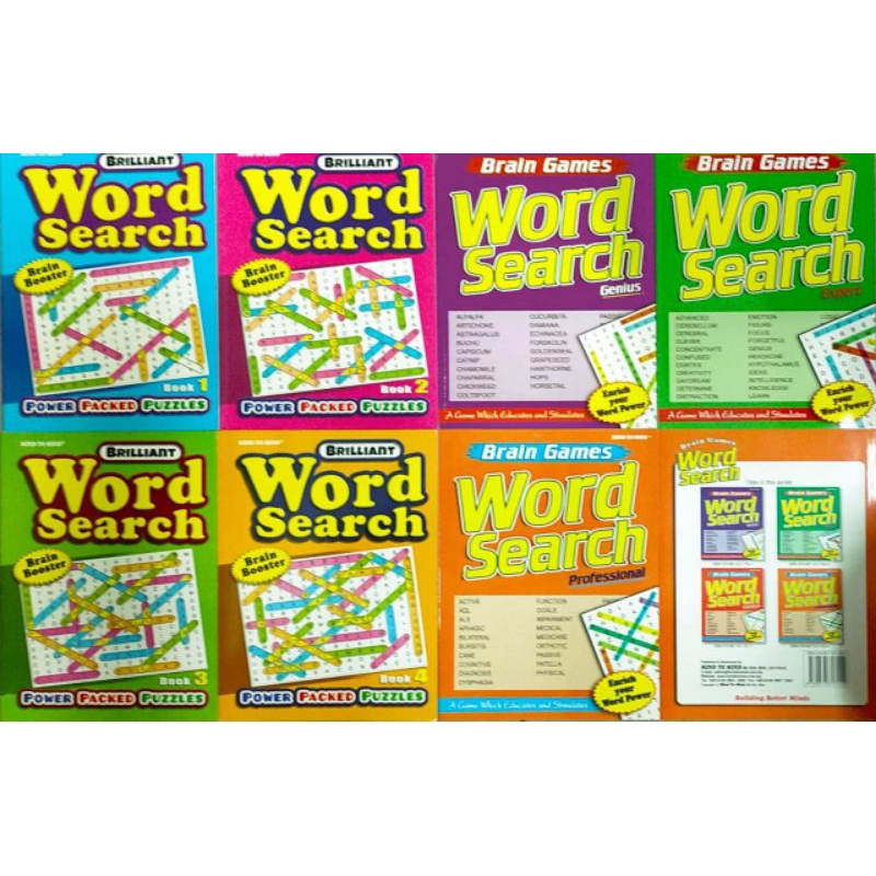 (MIND TO MIND)WORD SEARCH BRILLIANT & BRAIN GAMES | Shopee Malaysia