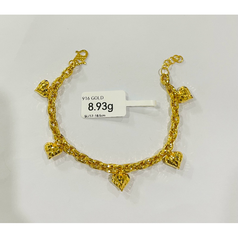 Youloong Gelang Tangan Sauh cutting EMAS916/ Sauh Design bracelet ...
