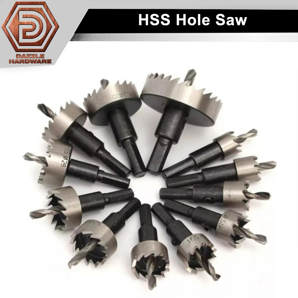 HSS Hole Saw for wood plastic steel mata tebuk kayu mata drill besi ...