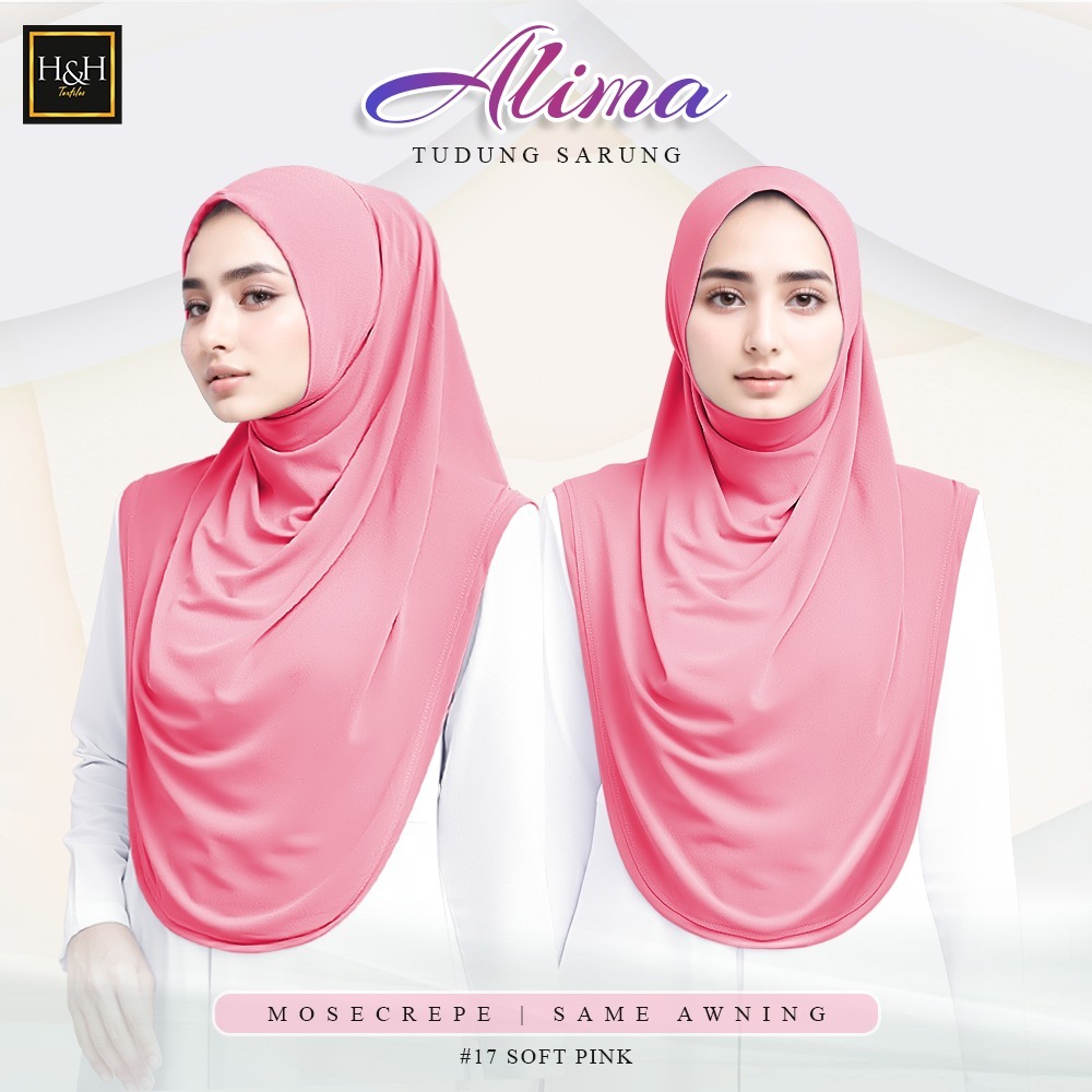 Alima Design Tudung Sarung Mosecrepe Awning by H&H TEXTILES | Shopee ...