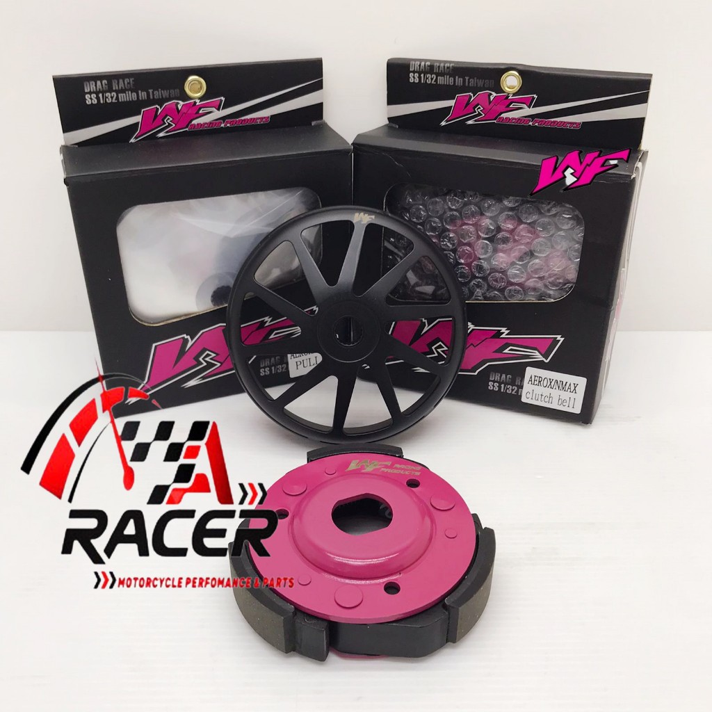 WF Racing Front Pulley & Clutch Bell (Rear) NVX155 V1&V2/N-MAX -100% ...