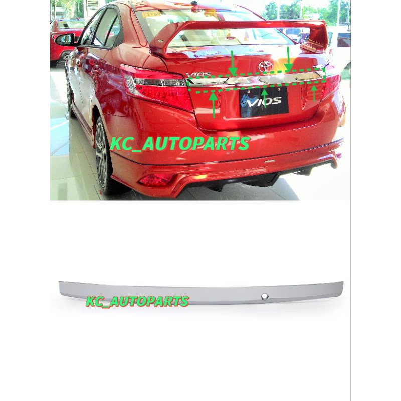 Toyota Vios Ncp150 2013-2018 REAR BONNET BOOT BONET GARNISH CHROME Rear ...