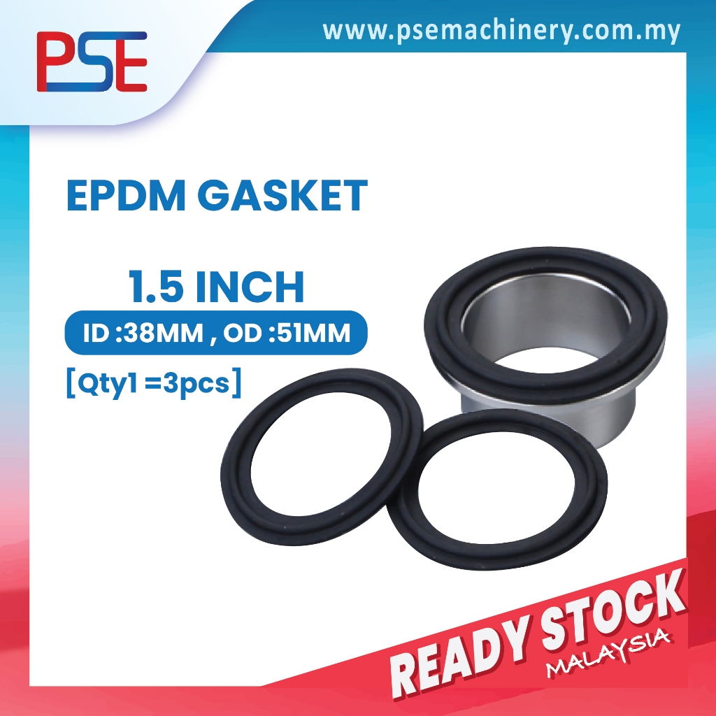 EPDM Clamp Gasket EPDM Durable Seal Ring Washer Flat Gaskets for ...