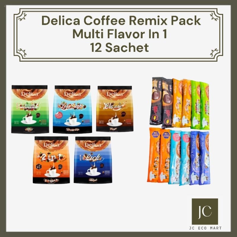 Delica Instant Coffee Remix Pack - 12s | Shopee Malaysia