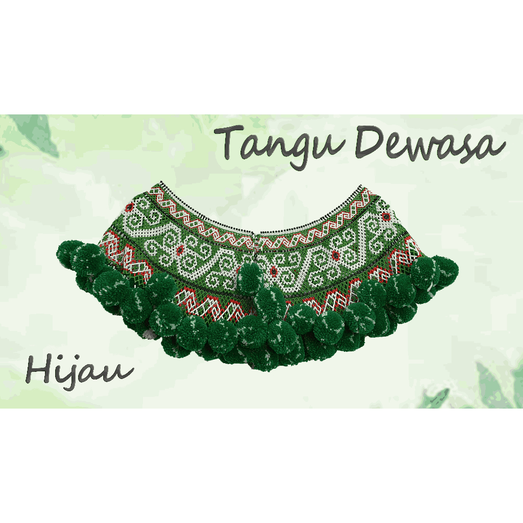 Tangu Pakaian Tradisional Perempuan Iban Hijau | Shopee Malaysia