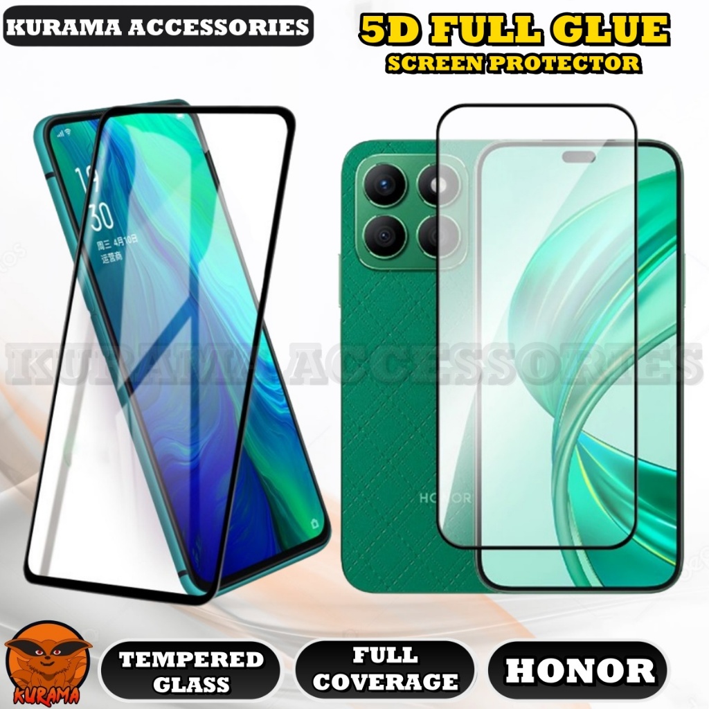 Honor X8b / X9 5G / X8 / X7a / X7 / 8X 5D Full Coverage Tempered Glass ...