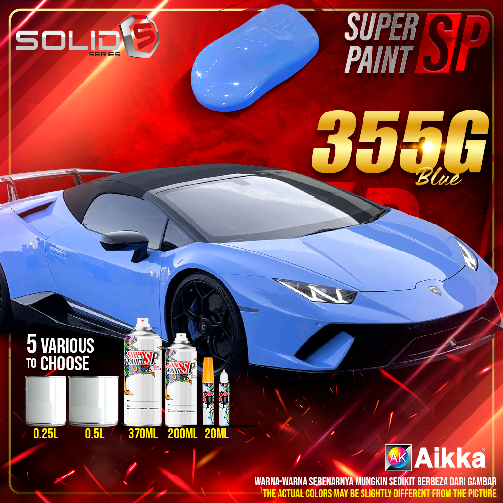 AIKKA 355G Blue | Multiple Colour Collection | 2K Paint Automotive Car ...