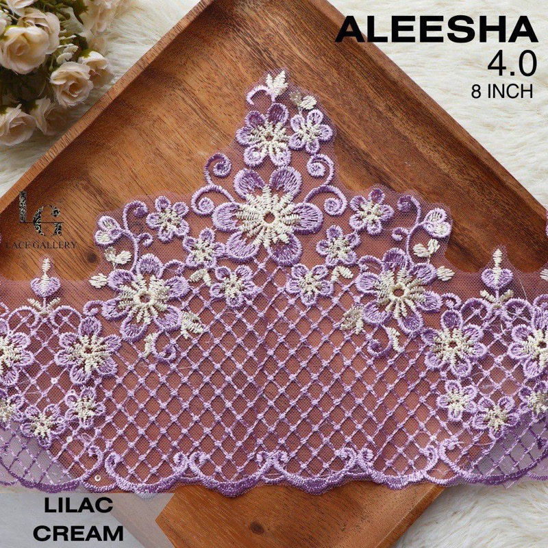0.5m x 8 Inci Aleesha 4.0 Lace by Lace Gallery | Shopee Malaysia