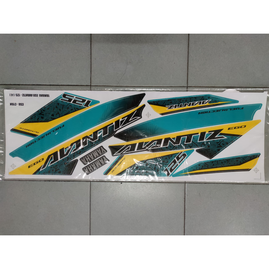 YAMAHA AVANTIZ EGO AVANTIZ BODY STICKER (4) AVANTIZ EGO AVANTIZ STRIPE ...