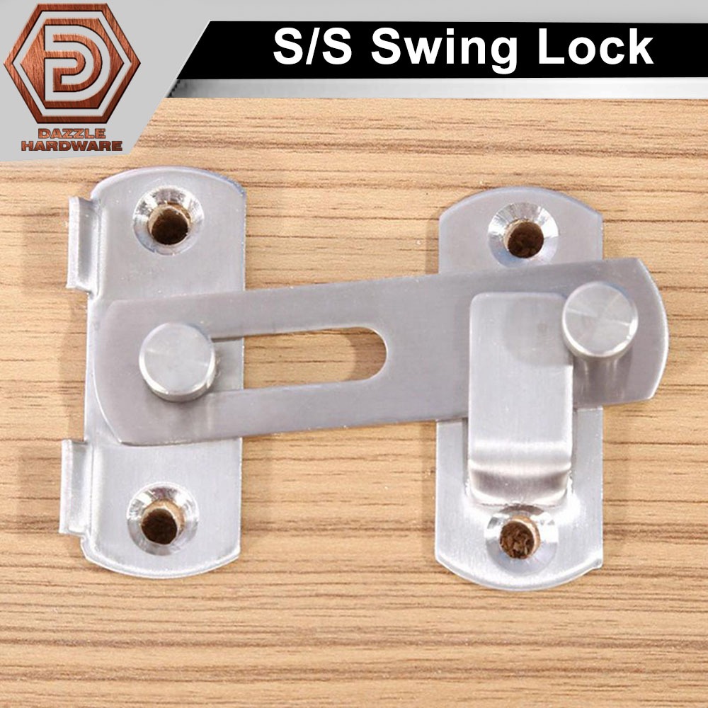 S/S Swing lock door swing lock door lock kunci pintu tolak kunci pintu ...