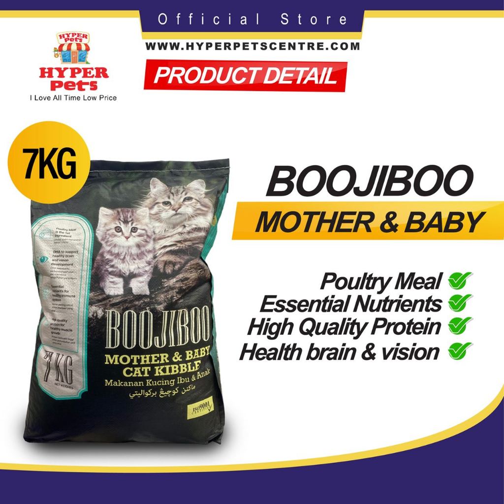 BOOJIBOO KIBBLE 7kg | Mother & Baby l Makanan kucing murah kibble ...
