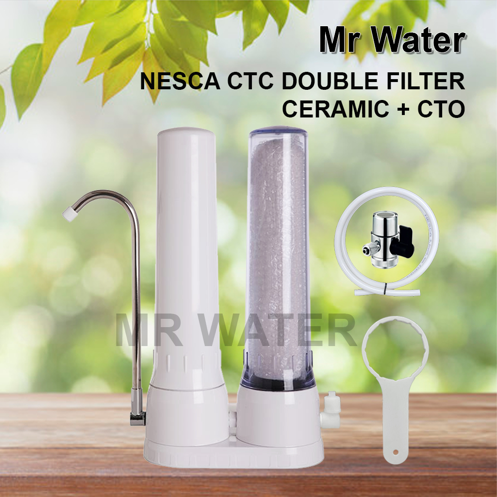 NESCA CTC DOUBLE STAGE DOMESTIC WITH CERAMIC & CARBON FILTER - 2 STAGE ...