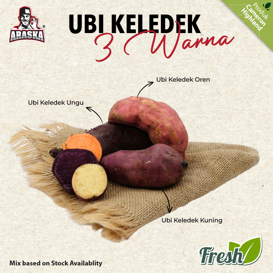MIX 1KG & 3KG 3 Warna Ubi Keledek Ubi Manis Ubi Madu 【Cameron Highlands ...