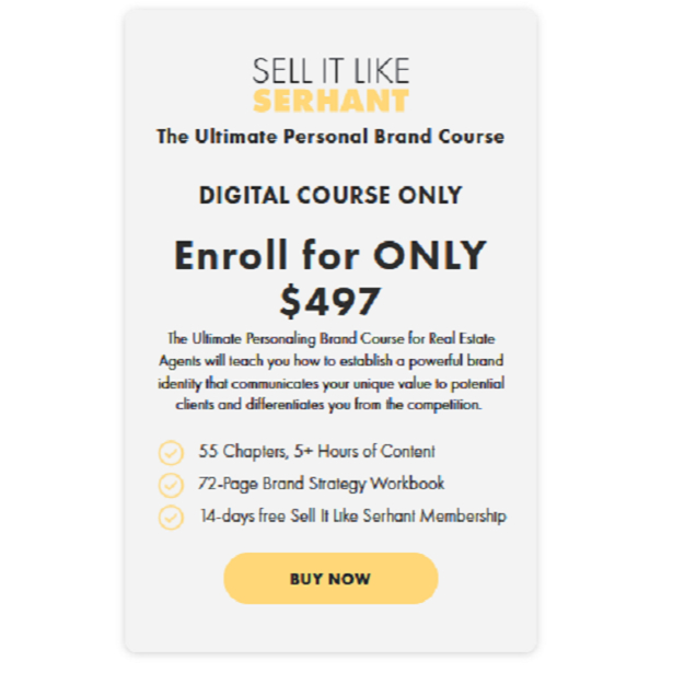 The Ultimate Personal Brand Course By Ryan Serhant | Shopee Malaysia