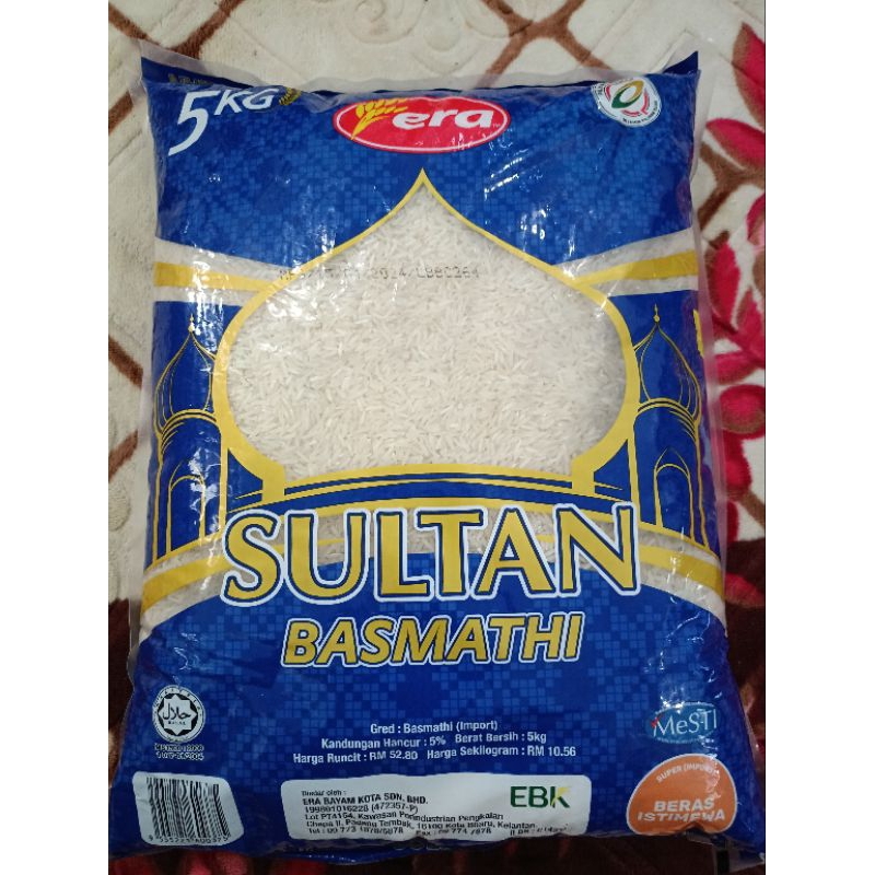 BERAS SULTAN BASMATHI RE-PACK 1 KG | Shopee Malaysia