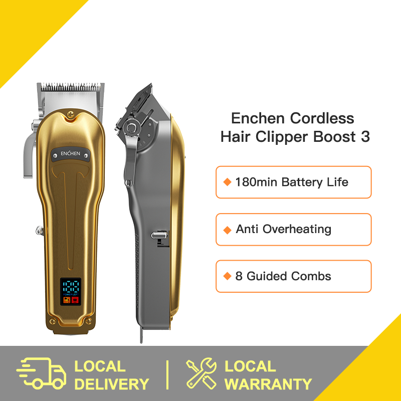 Enchen Hair Trimmer Boost 3 Professional Cordless Hair Clipper LED ...