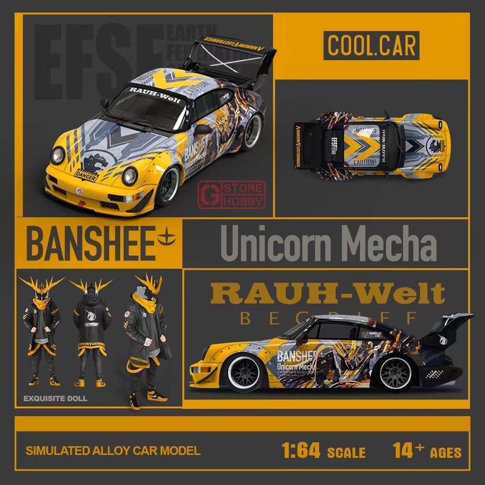 Time Micro X Coolcar 1/64 Porsche 964 BANSHEE mecha LIVERY | Shopee ...