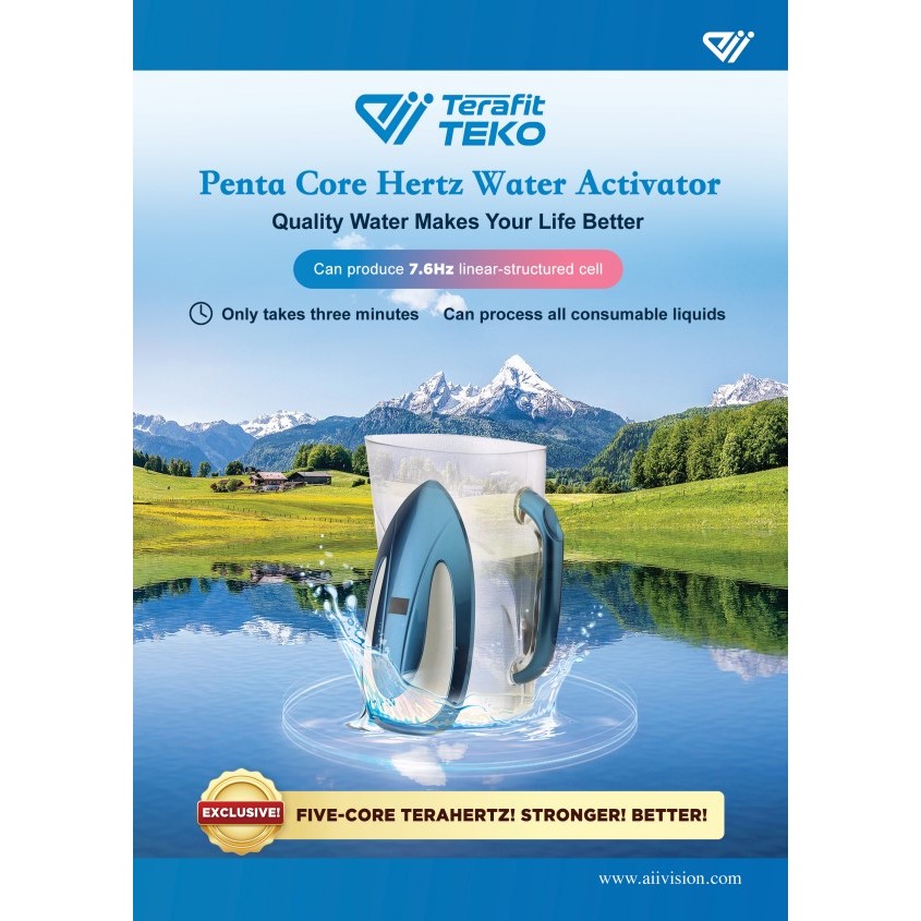 AIIVISION TERAFIT TEKO Penta Core Hertz Water Activator | Shopee Malaysia