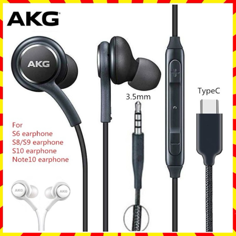 Samsung EO-IG955/EO-IC100 Earphone Tuned By AKG 3.5mm Aux Head/Type-C Connection Wired Handsfree ...