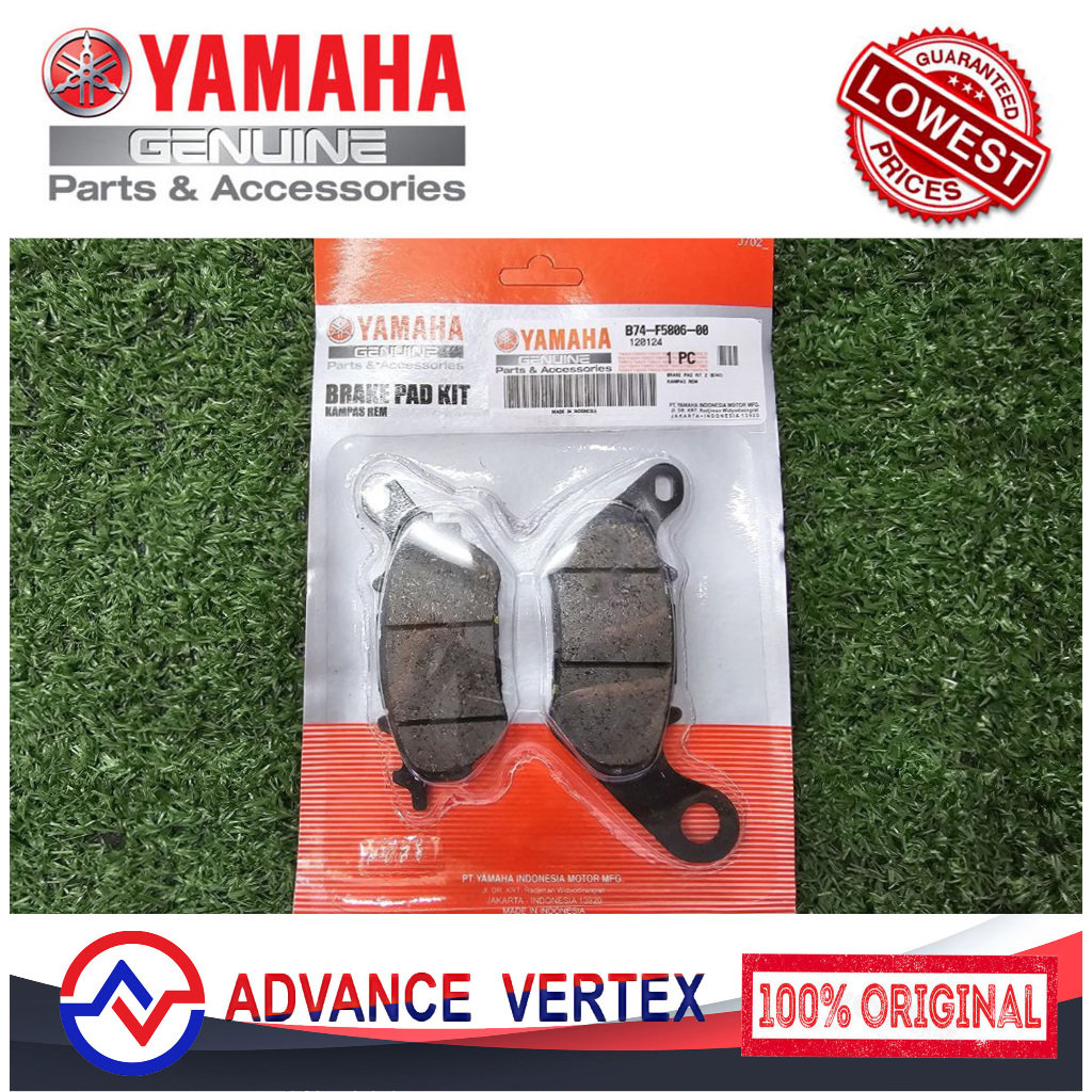 BRAKE PAD REAR XMAX 250 ORIGINAL | Shopee Malaysia
