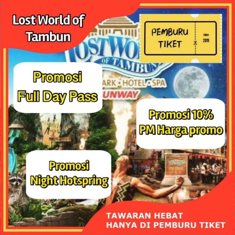 [PM HARGA PROMO] Lost World of Tambun Ipoh Ticket | Shopee Malaysia
