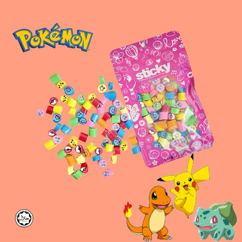 Ready Stock Sticky Candy Halal 70g Special Design Sweet Sour Flavor ...