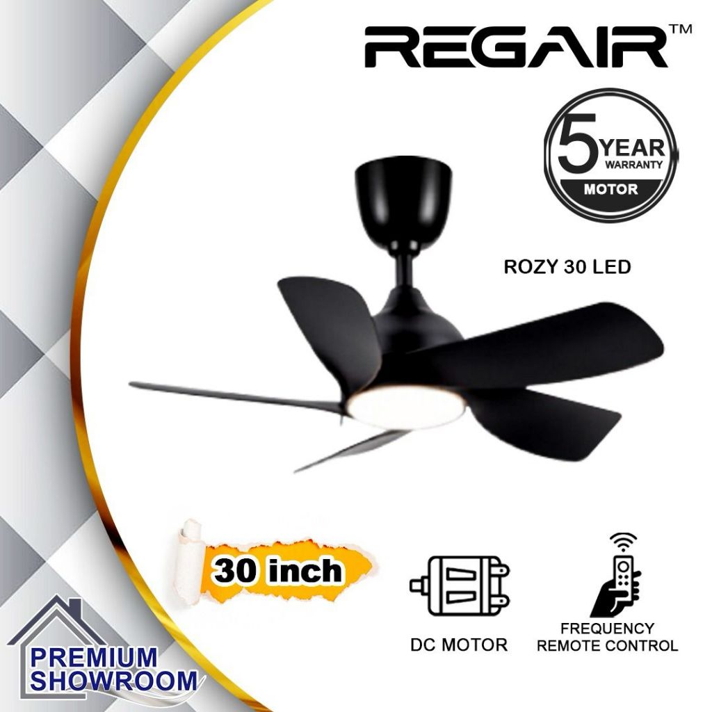 REGAIR Rozy 30 LED 5B DC Motor Ceiling Fan with 5 Blades (16 Speed ...