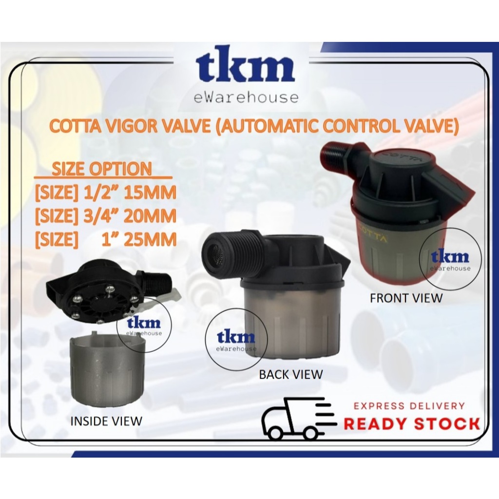 [TKM] COTTA Vigor Valve Side Inlet Valve Water Tank Float Valve Water ...