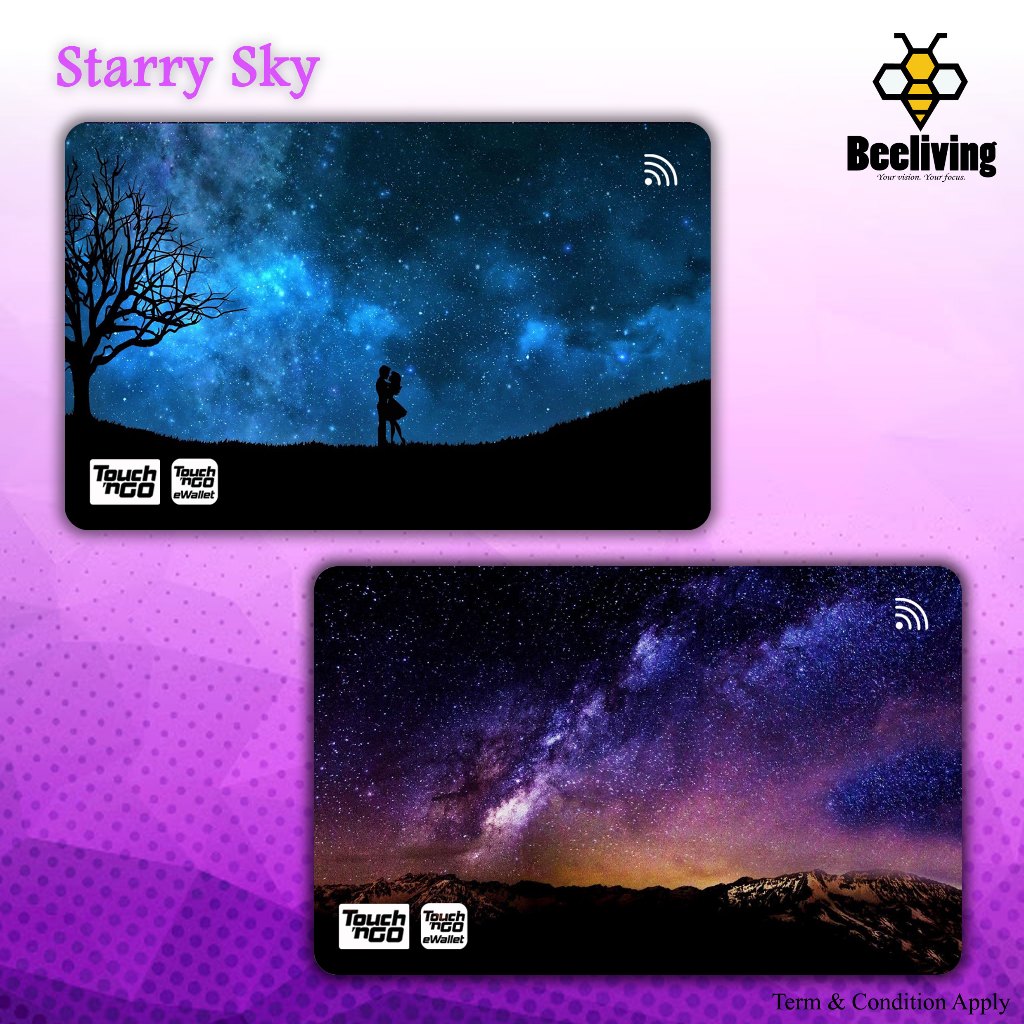 Starry Sky ( SERIES 1 ) - Touch n Go Card Sticker Cover (Waterproof, High Quality) ,TNG CARD ...