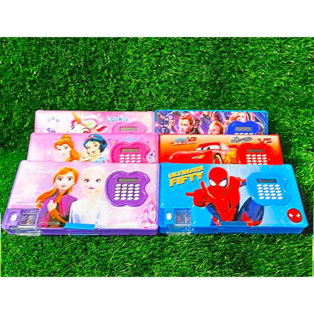 FANCY PENCIL BOX WITH CALCULATOR | Shopee Malaysia