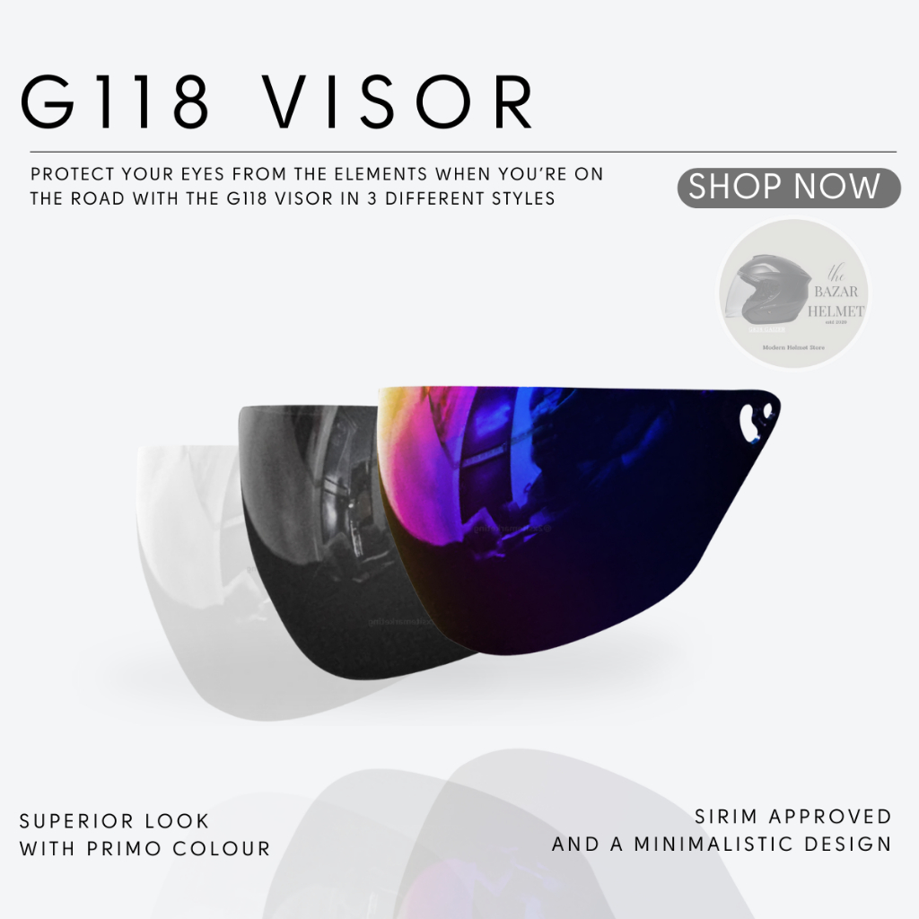 (VISOR) For XDot G118/SGV Cruiser 2/KH Cruiser/LTD VTEC Kids /Visor ...