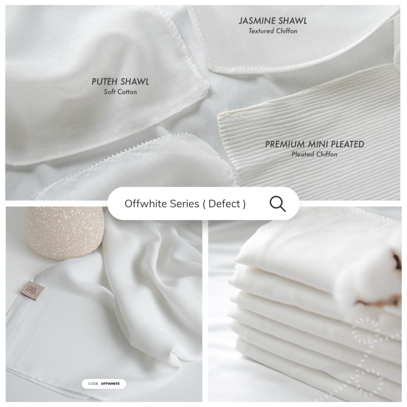 MINOR DEFECT ITEMS | Offwhite Shawl only | Shopee Malaysia
