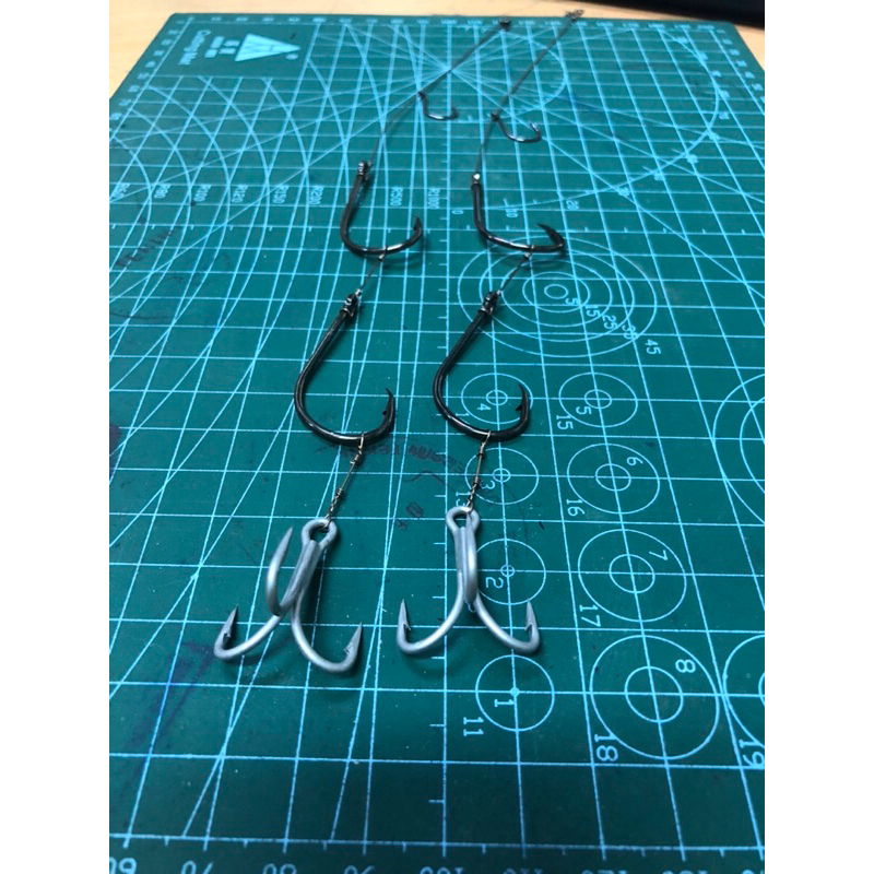 perambut steel tenggiri 3 mata / mara dawai umpan hidup ( khas untuk ...