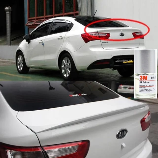 KIA RIO / PRIDE 2012 - 2016 SEDAN ABS SPOILER & 3M TAPE PROMOTER PRIMER ...