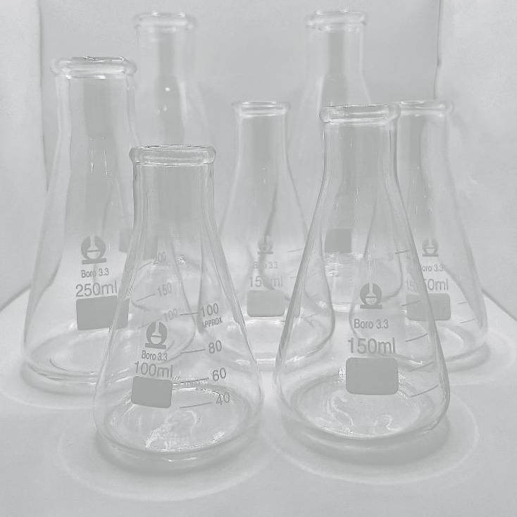 Glass Conical Flask Wide Neck With Graduation, HUD/GCF/1120, 50ML ...