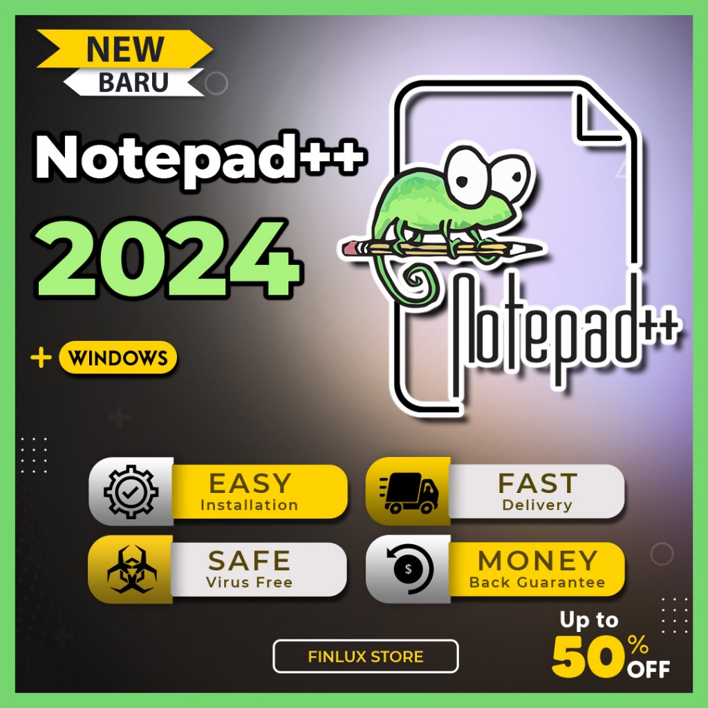 Notepad++ Latest v8.6.7 Latest 2024 Lifetime For Windows | Shopee Malaysia