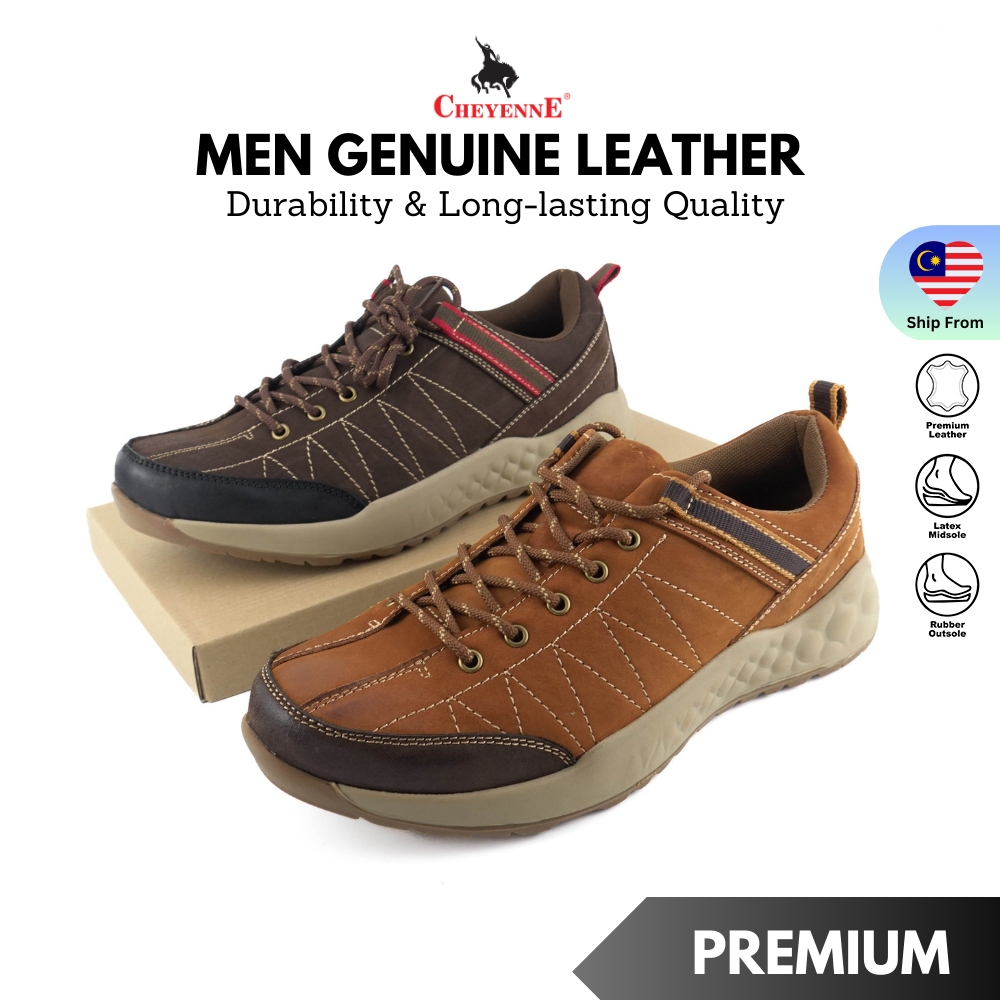 Cheyenne Men Outdoor Hiking Shoes 95045 (Coffee/Camel) | Shopee Malaysia
