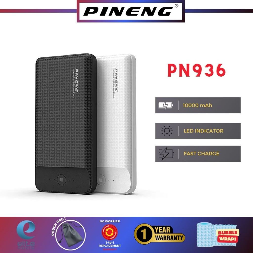 Original Pineng PN-936 (10000mAh) Powerbank 3input Dual USB output - 1 ...