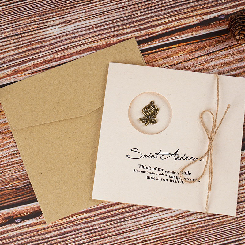 Greeting Card Creative Retro Metal DIY Business Thanksgiving Birthday ...