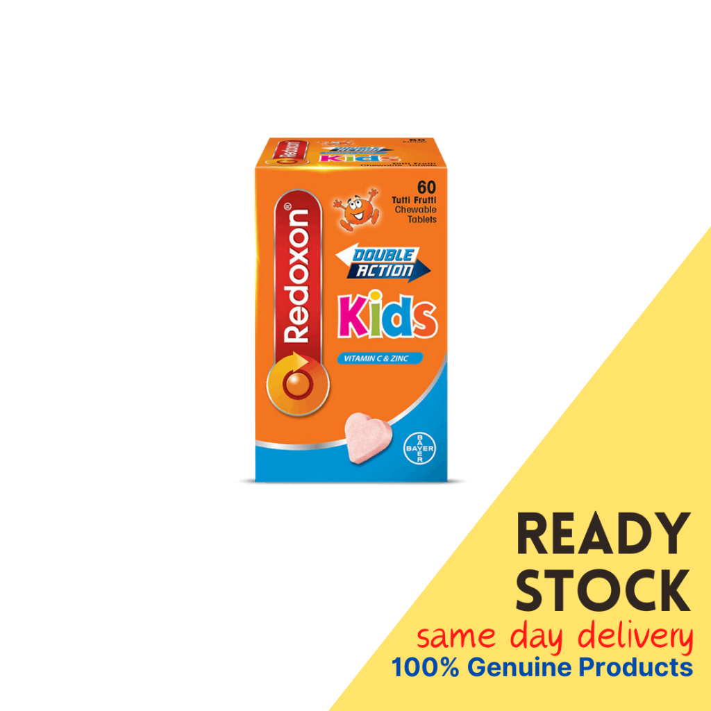 REDOXON KIDS DOUBLE ACTION VITAMIN C & ZINC CHEWABLE TABLET 60’s Tutti ...