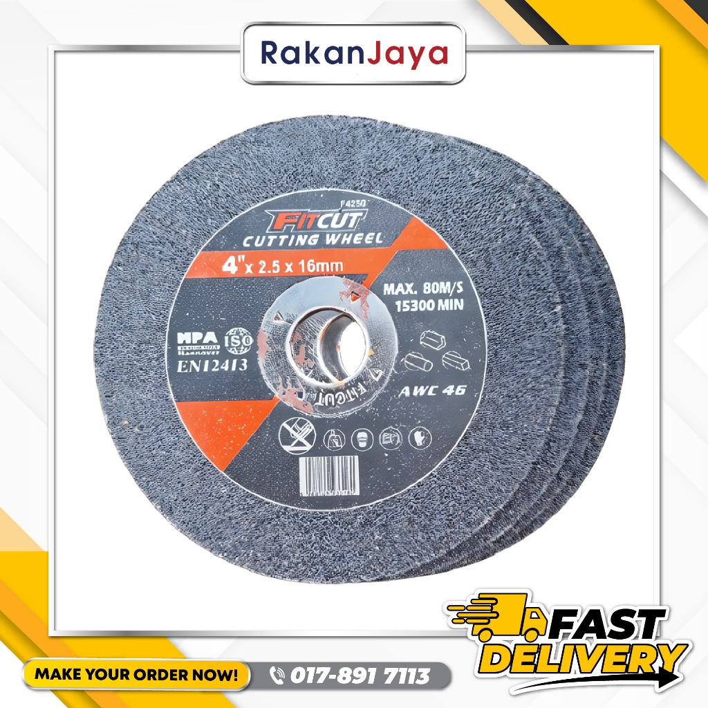 FITCUT CUTTING WHEEL 100 X 2.5 X 16MM (1 BOX) | Shopee Malaysia