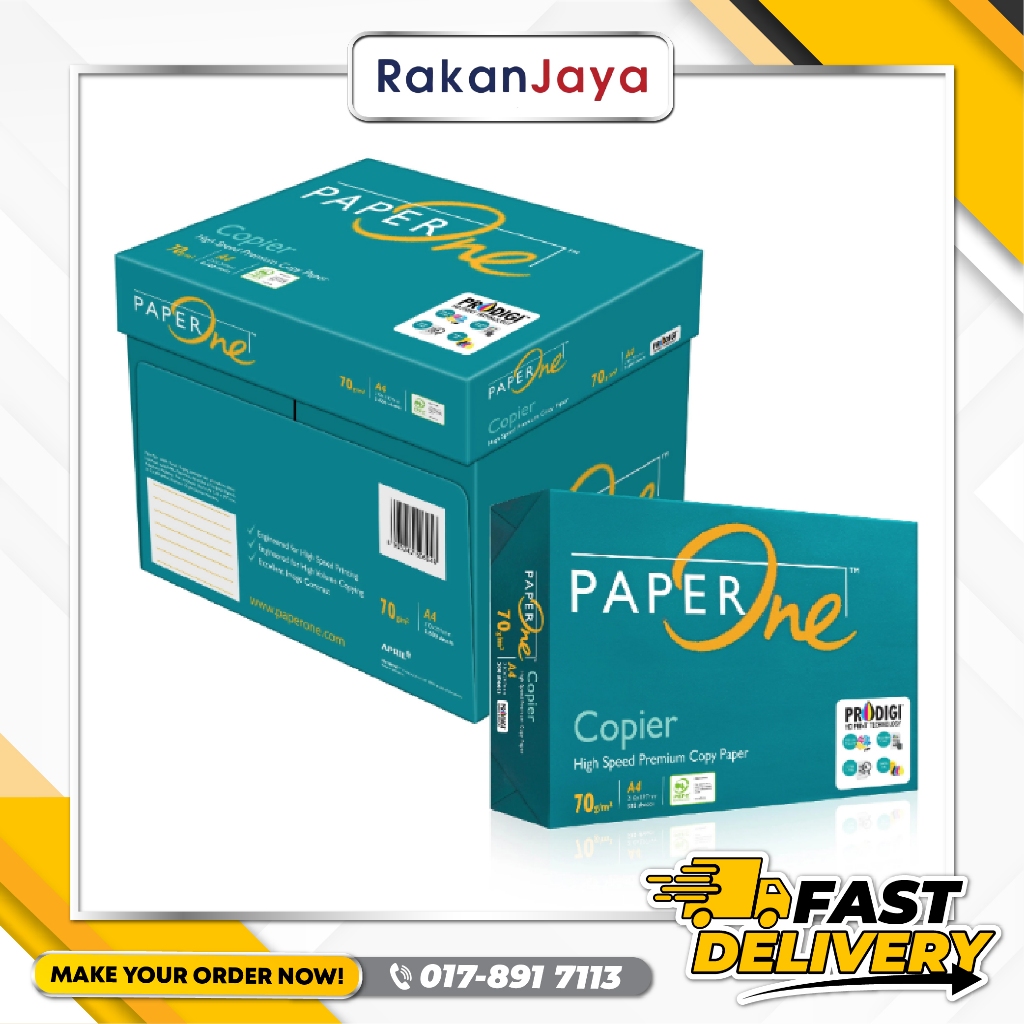 PAPERONE A4 COPIER PAPER (75 GSM) 2500 SHEET / 5 REAM / 1 BOX - KERTAS ...
