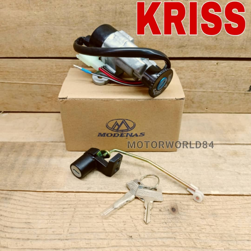 MAIN SWITCH KIT MODENAS KRISS KEY LOCK KUNCI SUIS START GENUINE PARTS ...