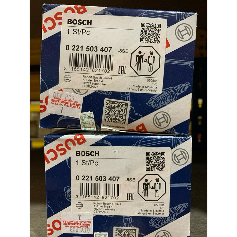 100% Original Bosch Ignition Plug Coil Proton Wira VDO （0221503407 ...