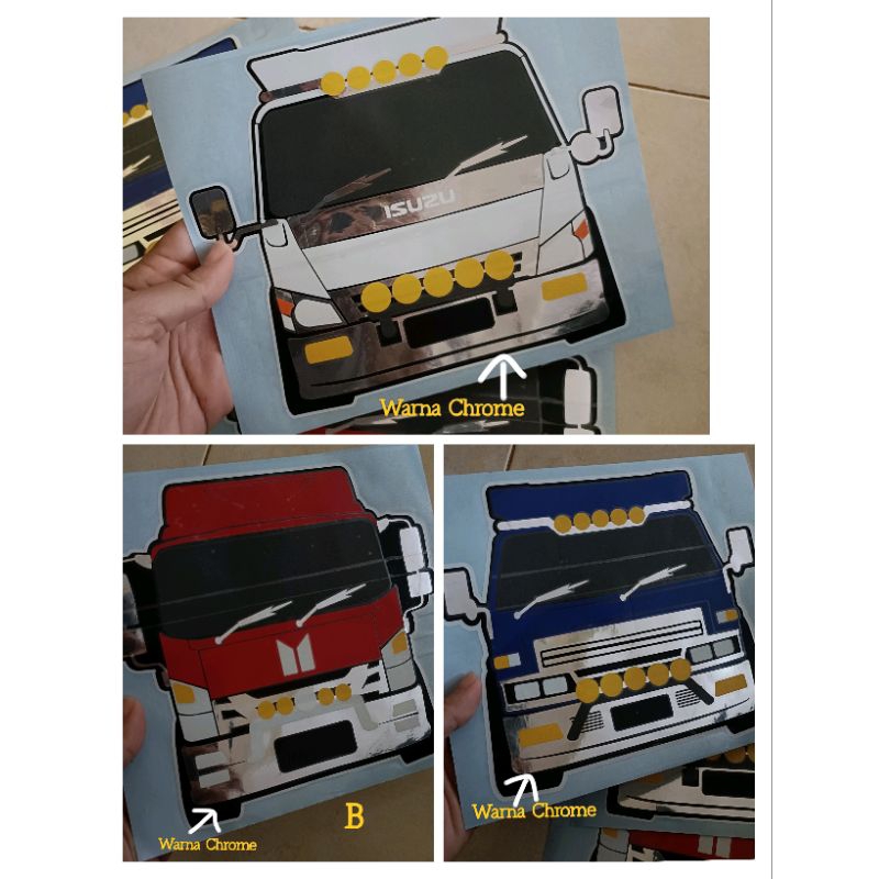 Sticker bentuk Lori isuzu = sticker cutting | Shopee Malaysia