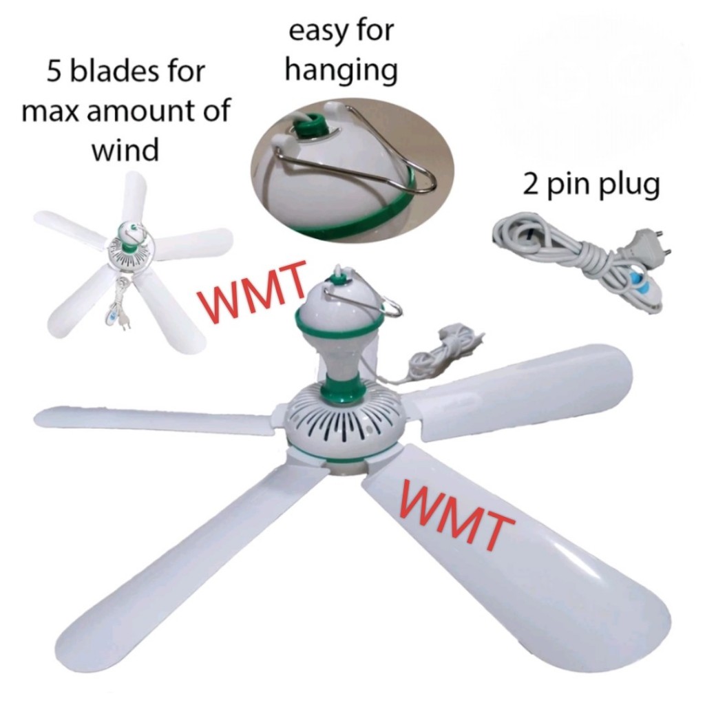 #READY STOCK# 5 Plastic Blade Powerful Ceiling Fan HJ790 5叶吊风扇 | Shopee ...