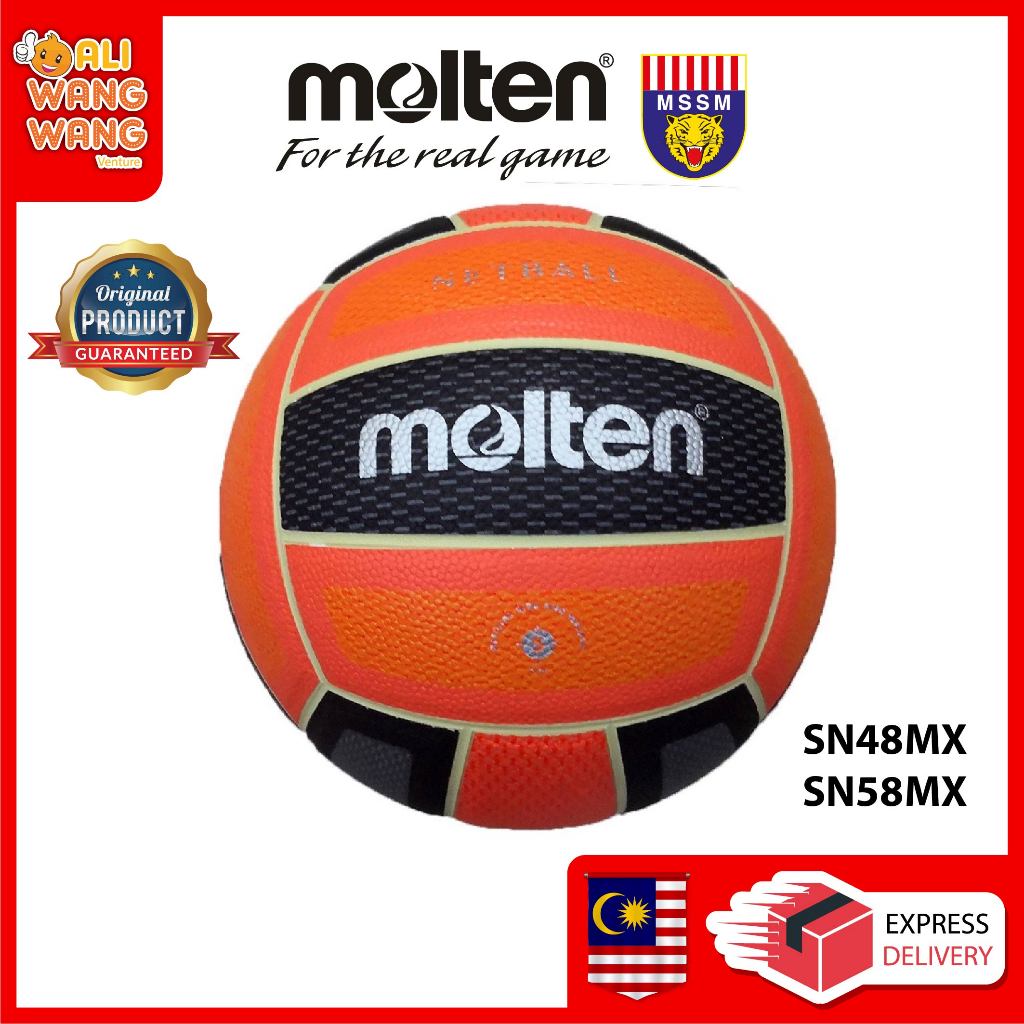 Molten Netball Ball SN48MX & SN58MX ORIGINAL Synthetic Leather (MSSM ...